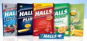 halls cough drops products