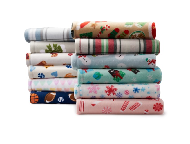 St. Nicholas Square Fleece Throw $6.39 (Reg. $9.99) & FREE Shipping!