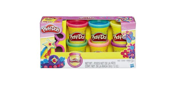 Play-Doh Sparkle Compound Collection (6 Cans & 2 Cutters)