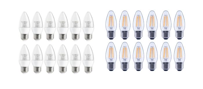 12 Pack of 40-Watt Equivalent Dimmable Energy Star LED Light Bulbs