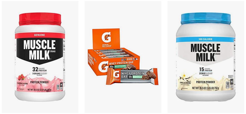 Protein supplements from Muscle Milk, Gatorade and more