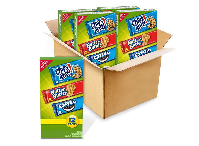 4 – 12 Pack Boxes of Nabisco Cookie Variety Packs