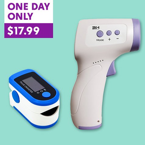 Deal of the Day: Infra-Red Forehead Thermometer or Pulse Oximeter $17.99