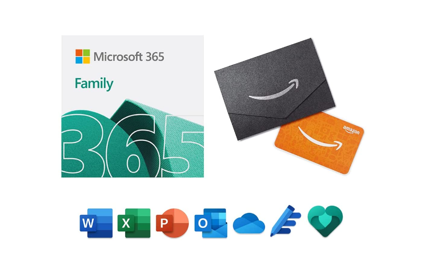 Microsoft 365 Family 12-month subscription with Auto-Renewal + $50 ...