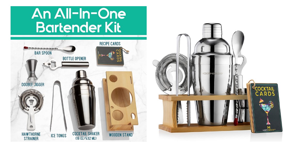 Mixology Bartender Kit with Stand