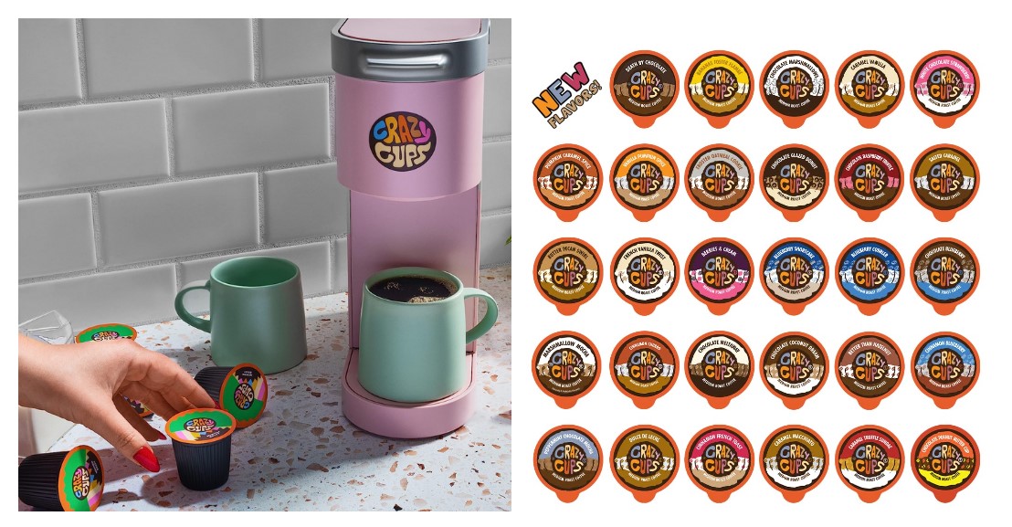 30 Count Crazy Cups Flavored Coffee in Single Serve Coffee Pods