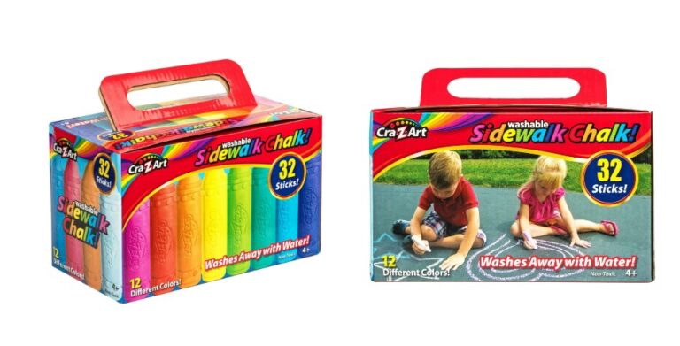32 Count Cra-Z-Art Washable Sidewalk Chalk $2.97 (was $13.85)