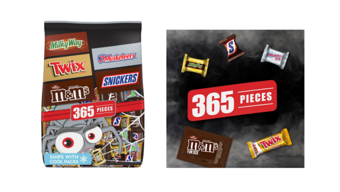 365 Count M&M’S, SNICKERS, TWIX, MILKY WAY & 3 MUSKETEERS Bulk Candy Assortment