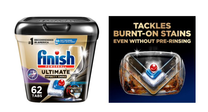 62 Count Finish Ultimate Plus Infinity Shine Dishwasher Detergent