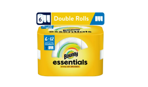 Walmart Online: 6 Double Rolls Bounty Essentials Select-a-Size Paper ...