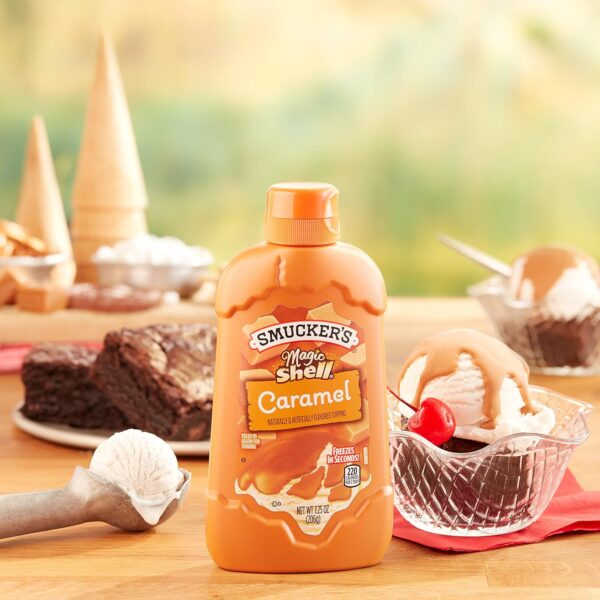 Smucker’s Magic Shell Caramel Flavored Ice Cream Topping, 7.25 Ounces ... Smucker’s Magic Shell Caramel Flavored Ice Cream Topping, 7.25 Ounces ...